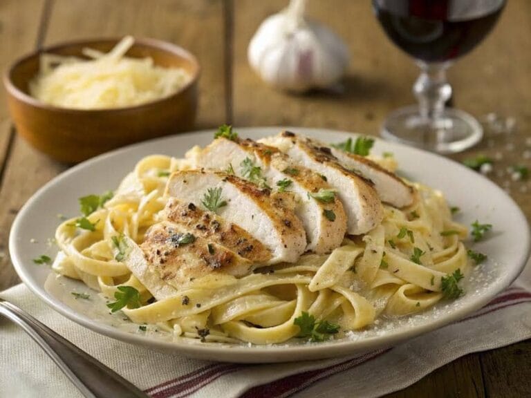 Garlic Parmesan Chicken Pasta Without Cream Cheese